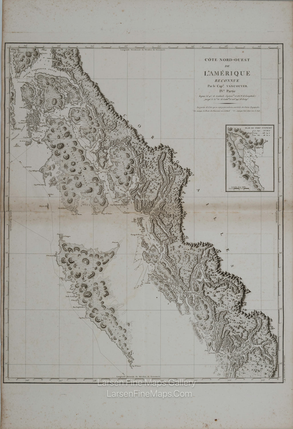 Cote Nord-Ouest de l'Amerique Reconnue par le Cape. Vancouver. IVe. Pa