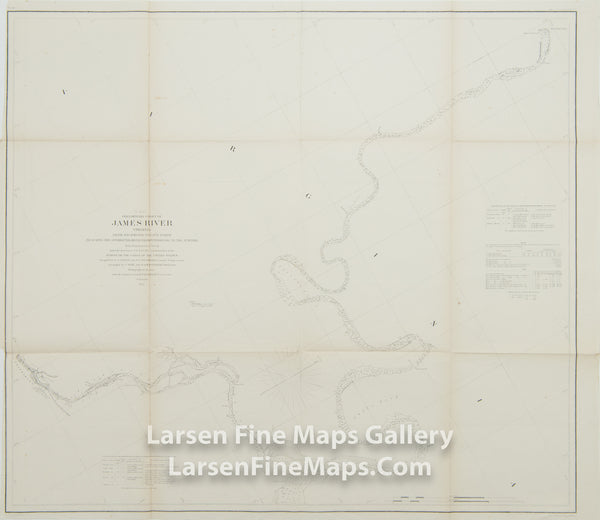 Preliminary Chart of James River Virginia from Richmond to City Point