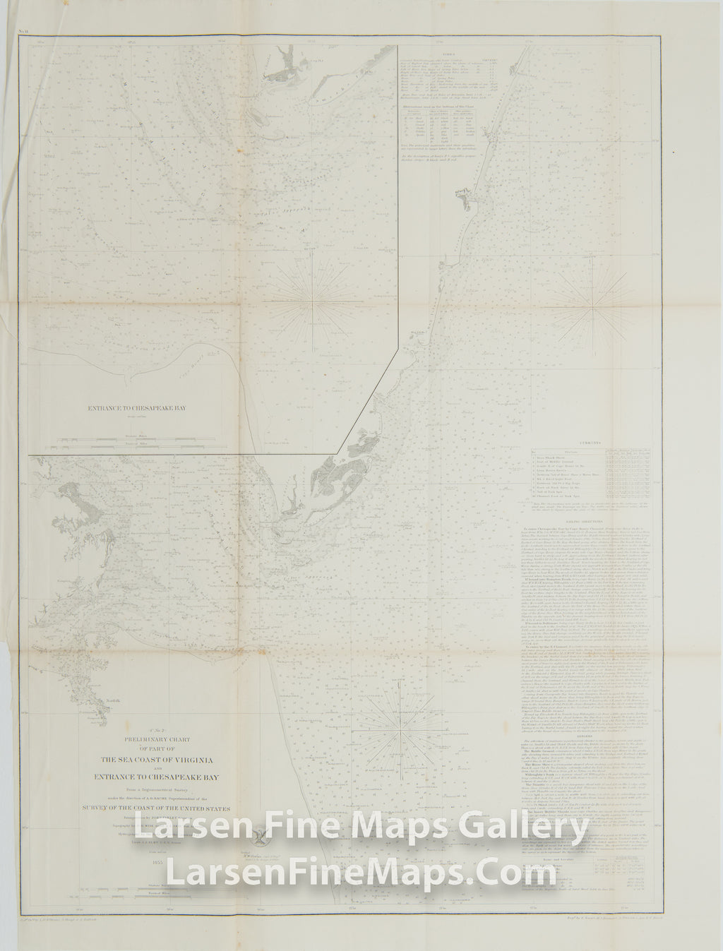 Preliminary Chart of Part of The Sea Coast of Virginia and Entrance to