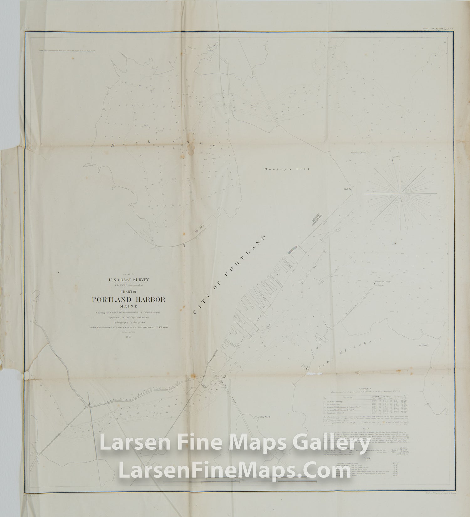 Chart of Portland Harbor, Maine