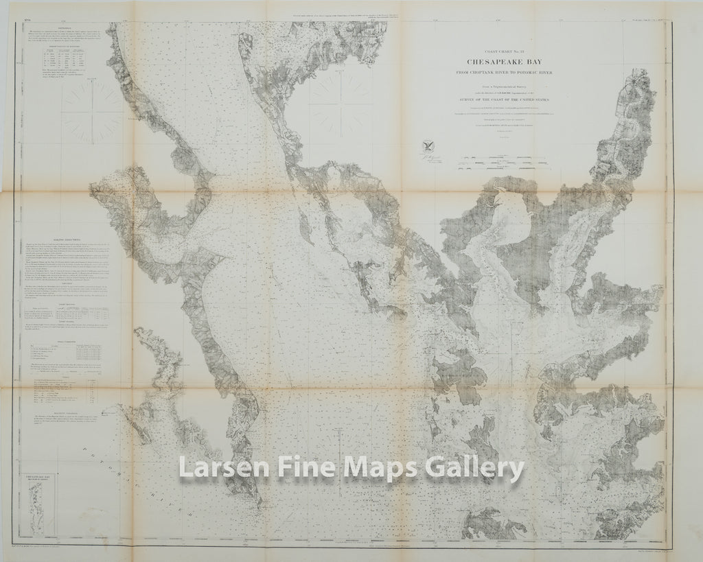 Coast Chart No. 33 Chesapeake Bay - From Choptank River to Potomac Riv