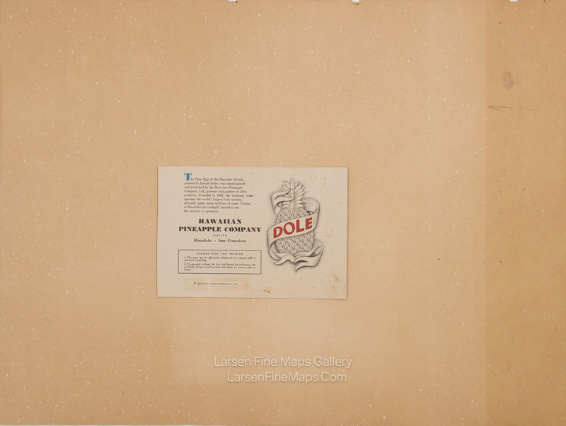 The Dole Map of the Hawaiian Islands