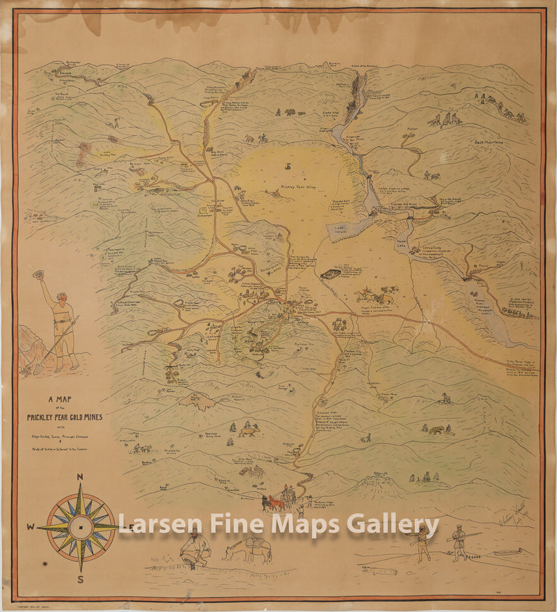 A Map of The Prickley Pear Gold Mines