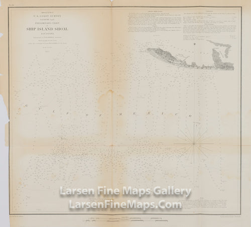Preliminary Chart of Ship Island Shoal Louisiana