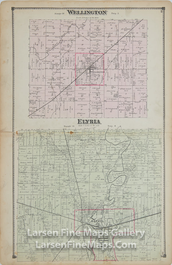 Wellington, and Elyria Townships, Lorain County, Ohio