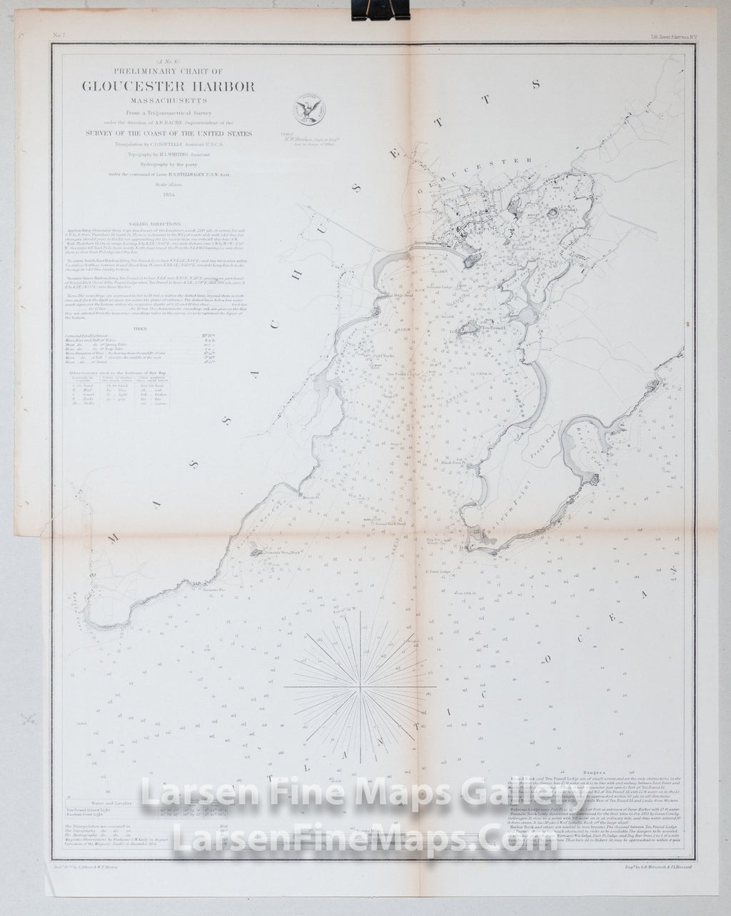 Preliminary Chart of Gloucester Harbor Massachusetts