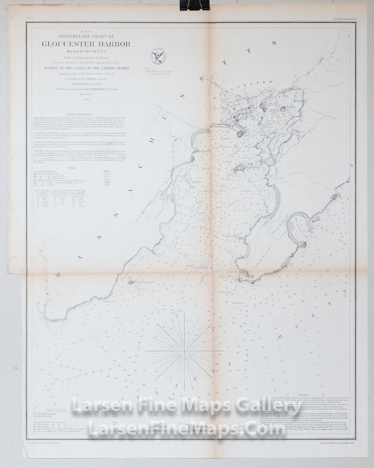 Preliminary Chart of Gloucester Harbor Massachusetts