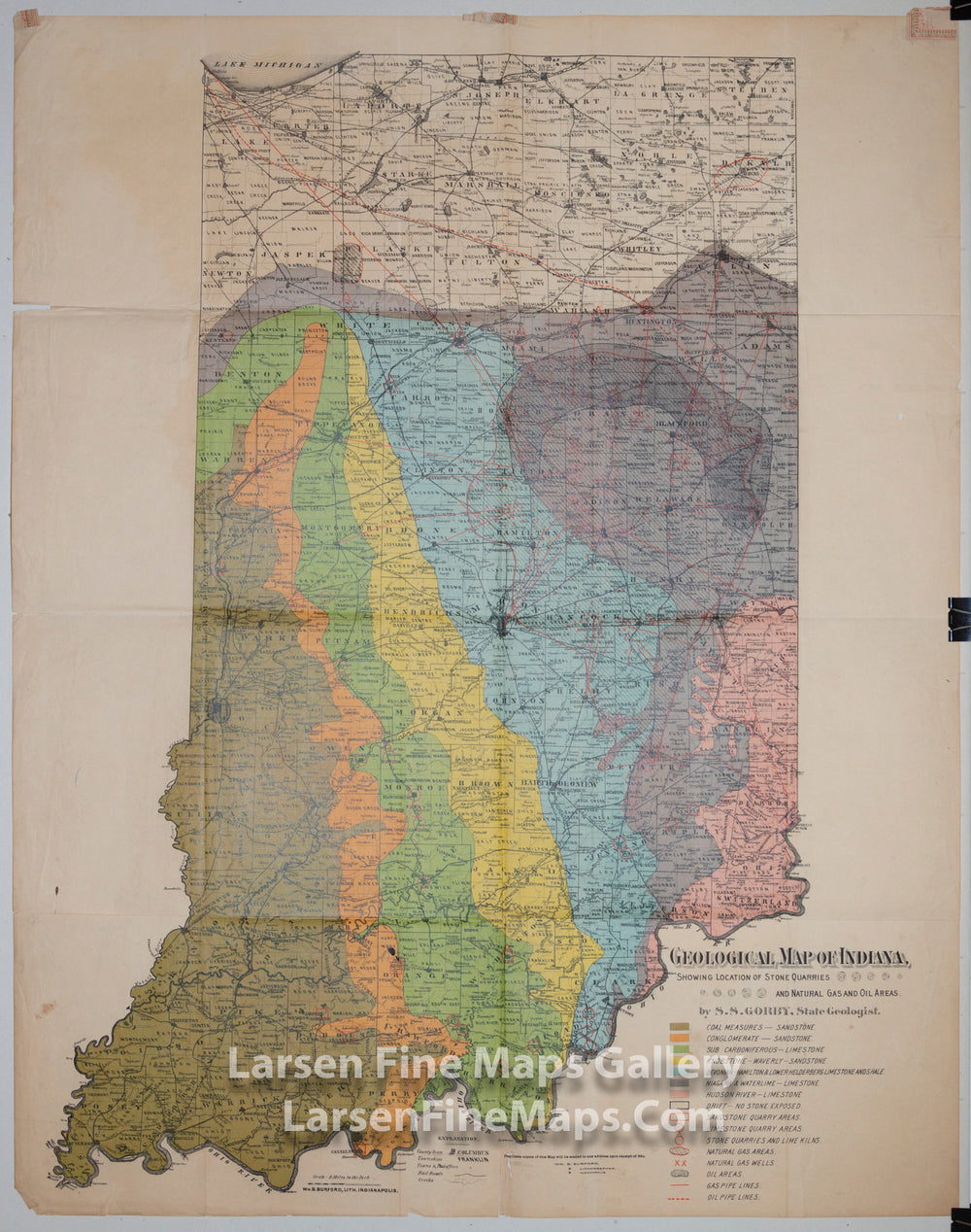Geological Map of Indiana
