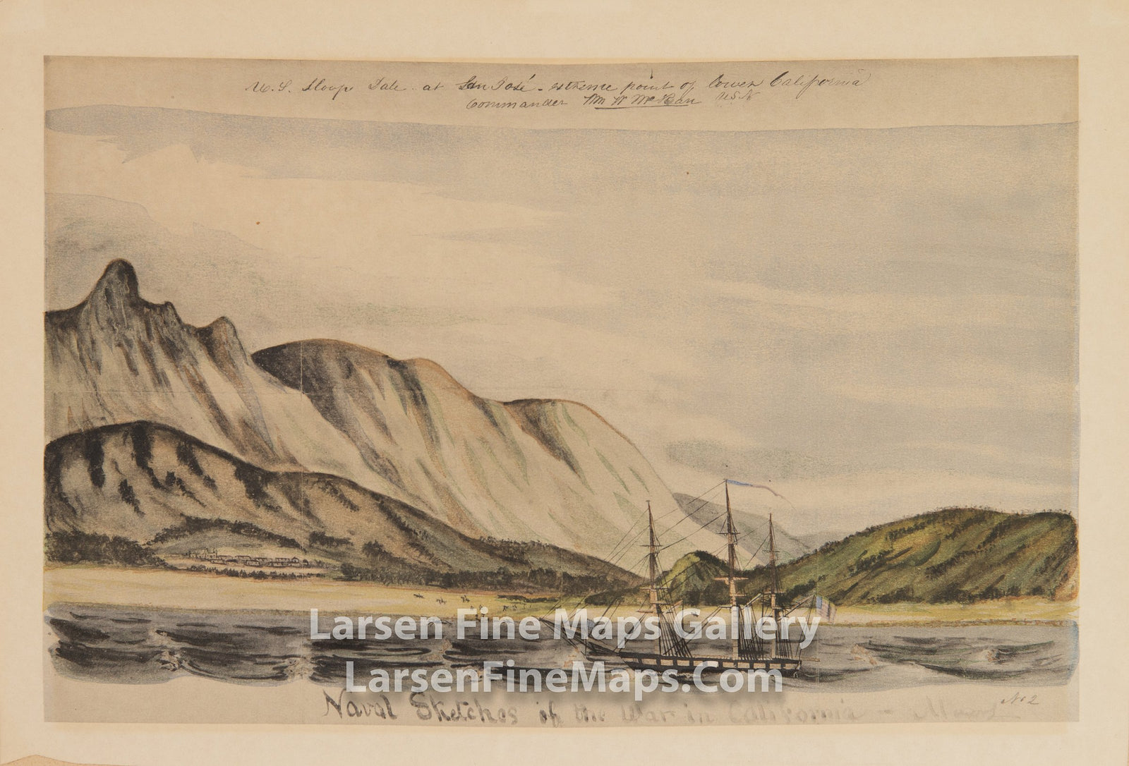 U.S. Sloop Dale at San Jose, Extreme Point of Lower California
