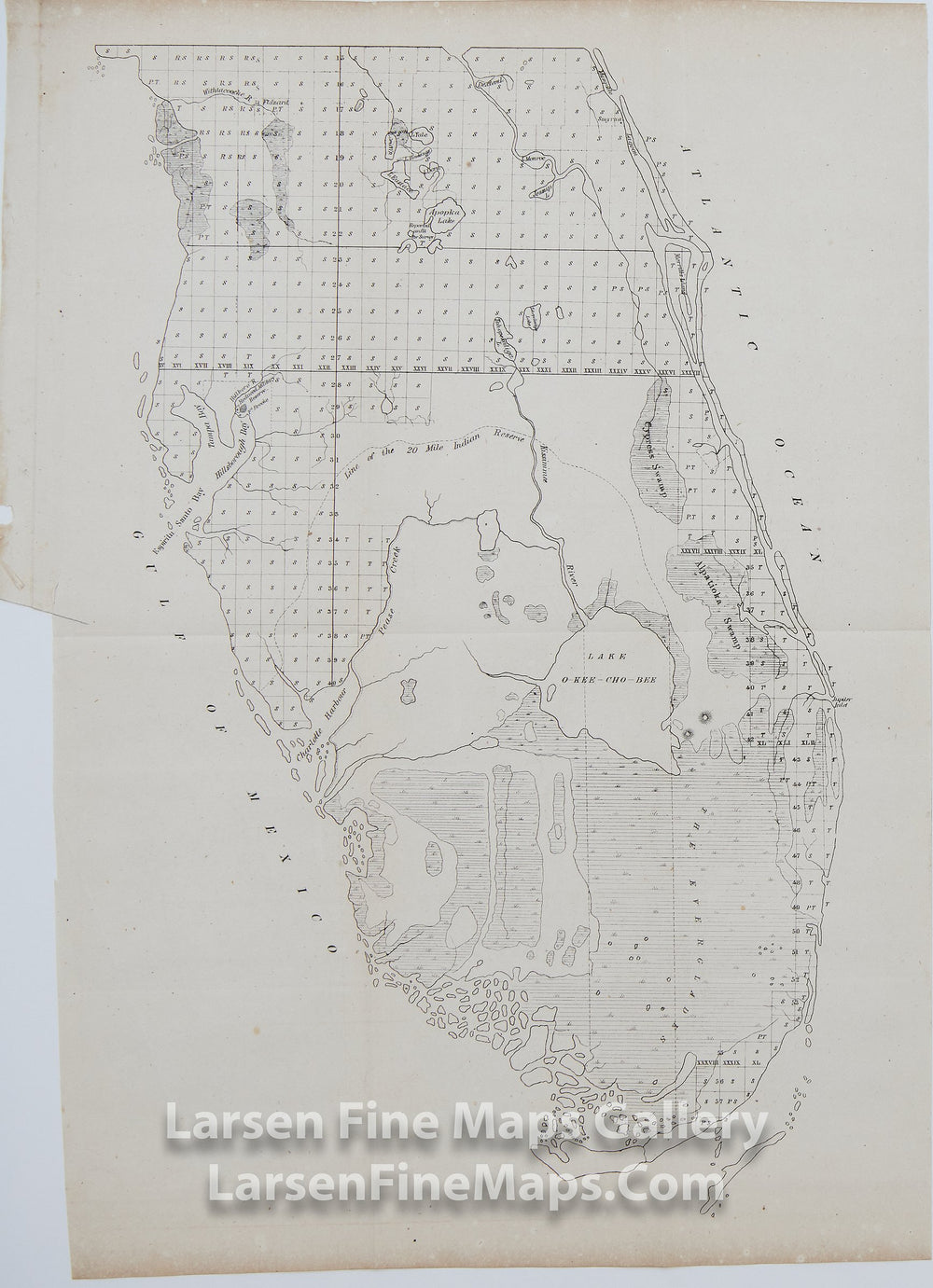 A Plat Exhibiting the State of the Surveys, in the State of Florida wi